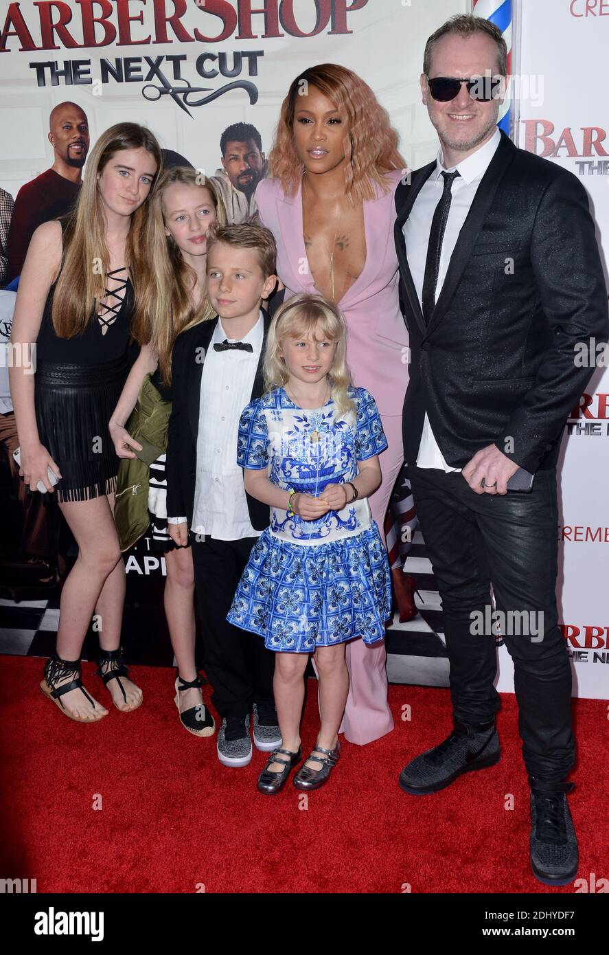 Eve and Maximillion Cooper attend the premiere of New Line Cinema's ...