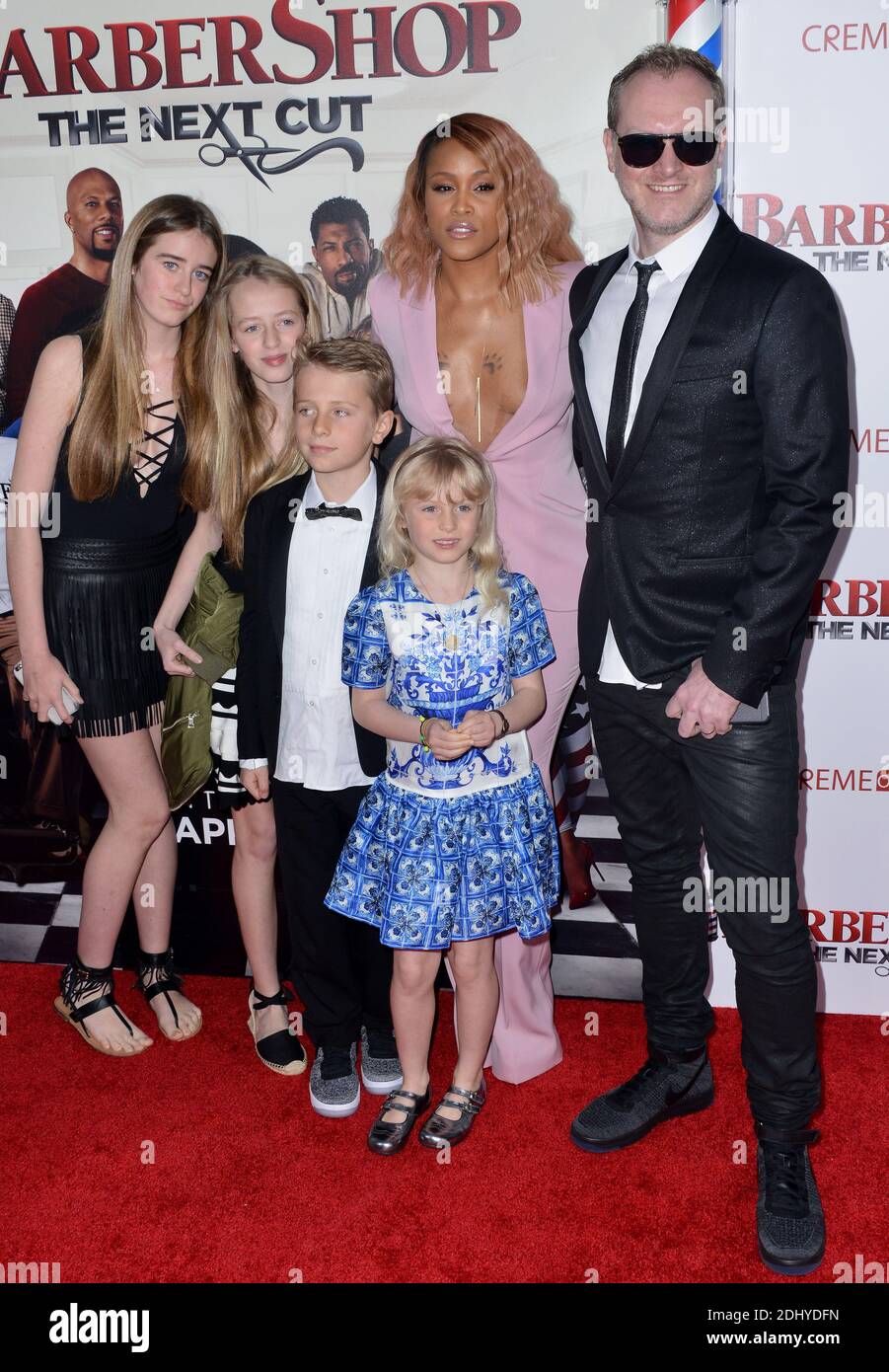 Eve and Maximillion Cooper attend the premiere of New Line Cinema's ...
