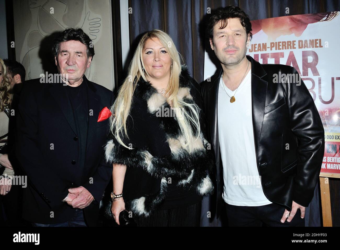 Pascal Danel, Loana et Jean-Pierre Danel assistent a la 'Soiree Guitar ...