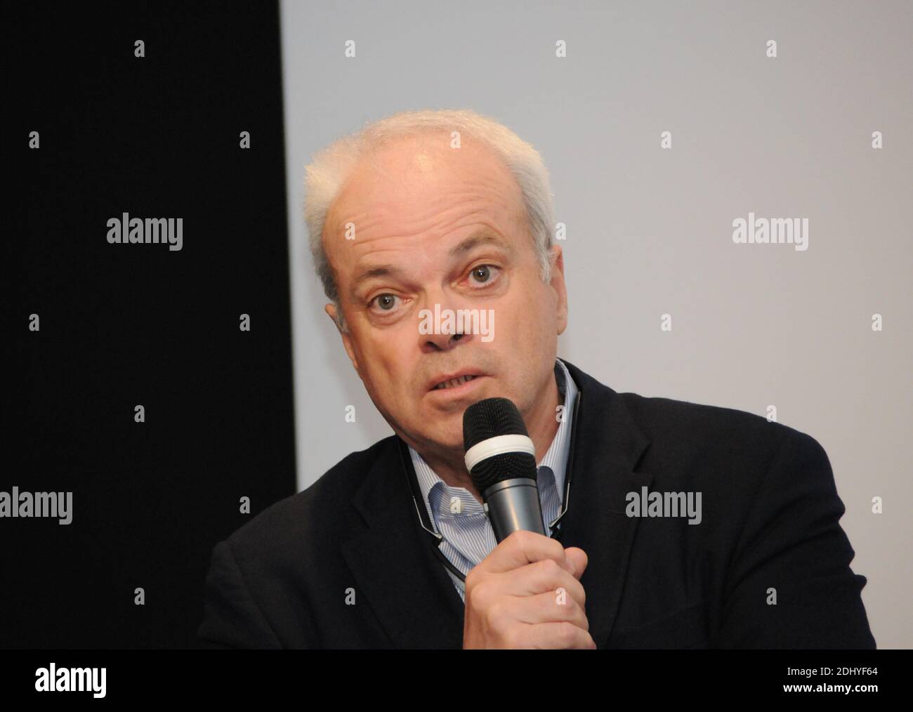 Jean-Marc Besson, lors du lancement de la Course blanche Vertigo pour ...