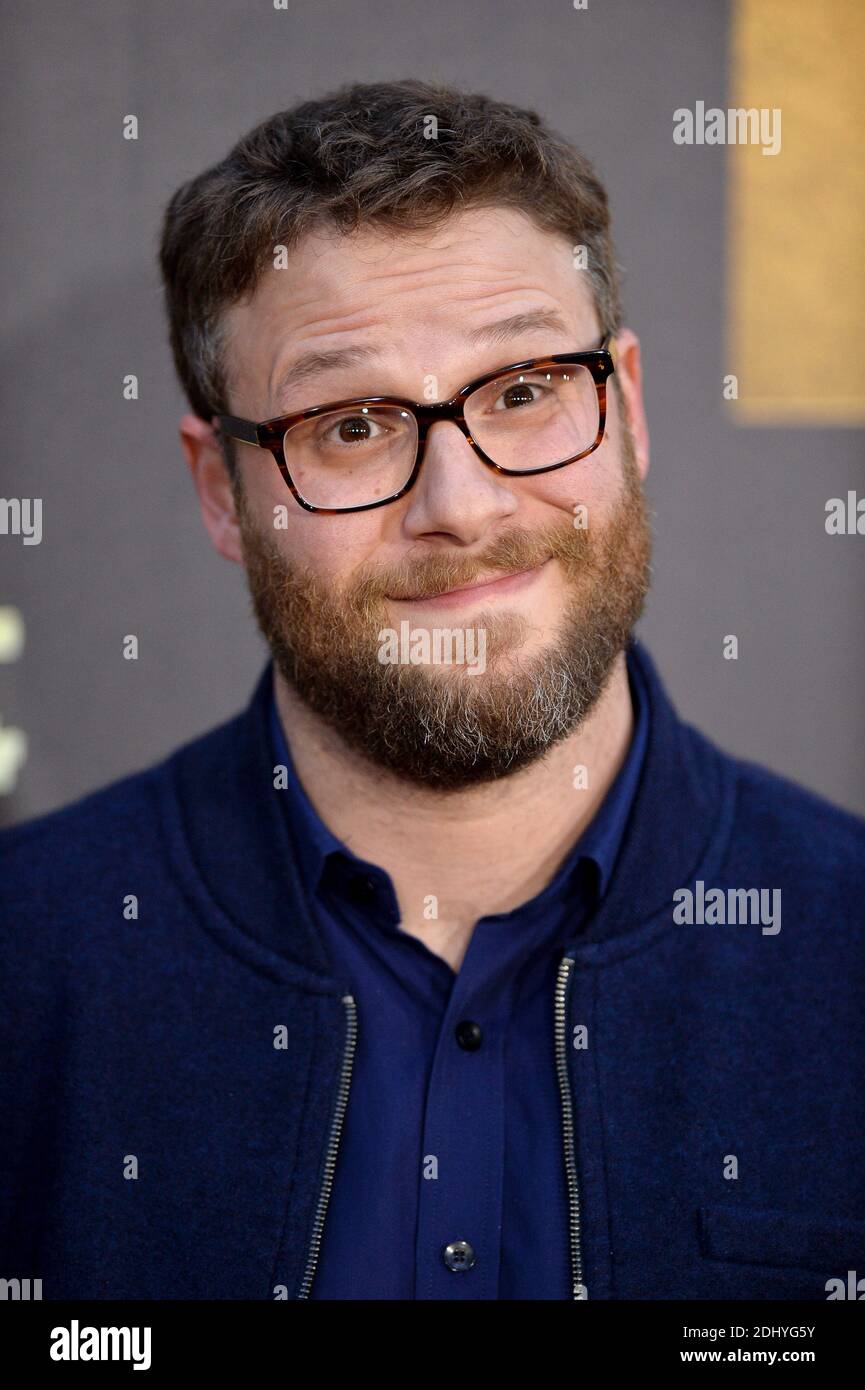 Seth Rogen attends the 2016 MTV Movie Awards at Warner Bros. Studios on ...