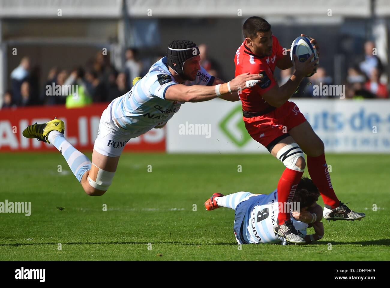 The Racing 92 during the European Rugby Champions Cup Quarter Final ...