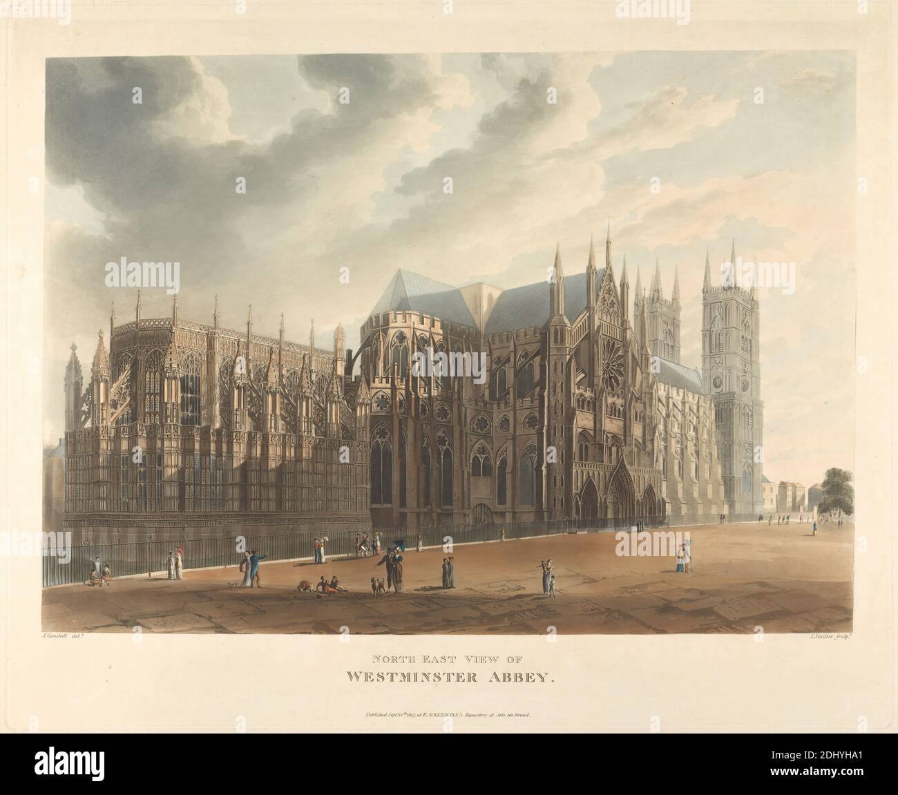 North East View of Westminster Abbey (on two sheets), Joseph ...