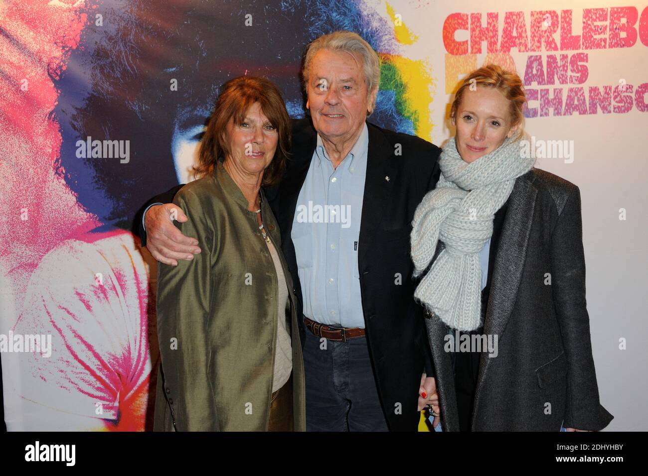 Laurence Charlebois, Alain Delon, assistent a la representation VIP de ...