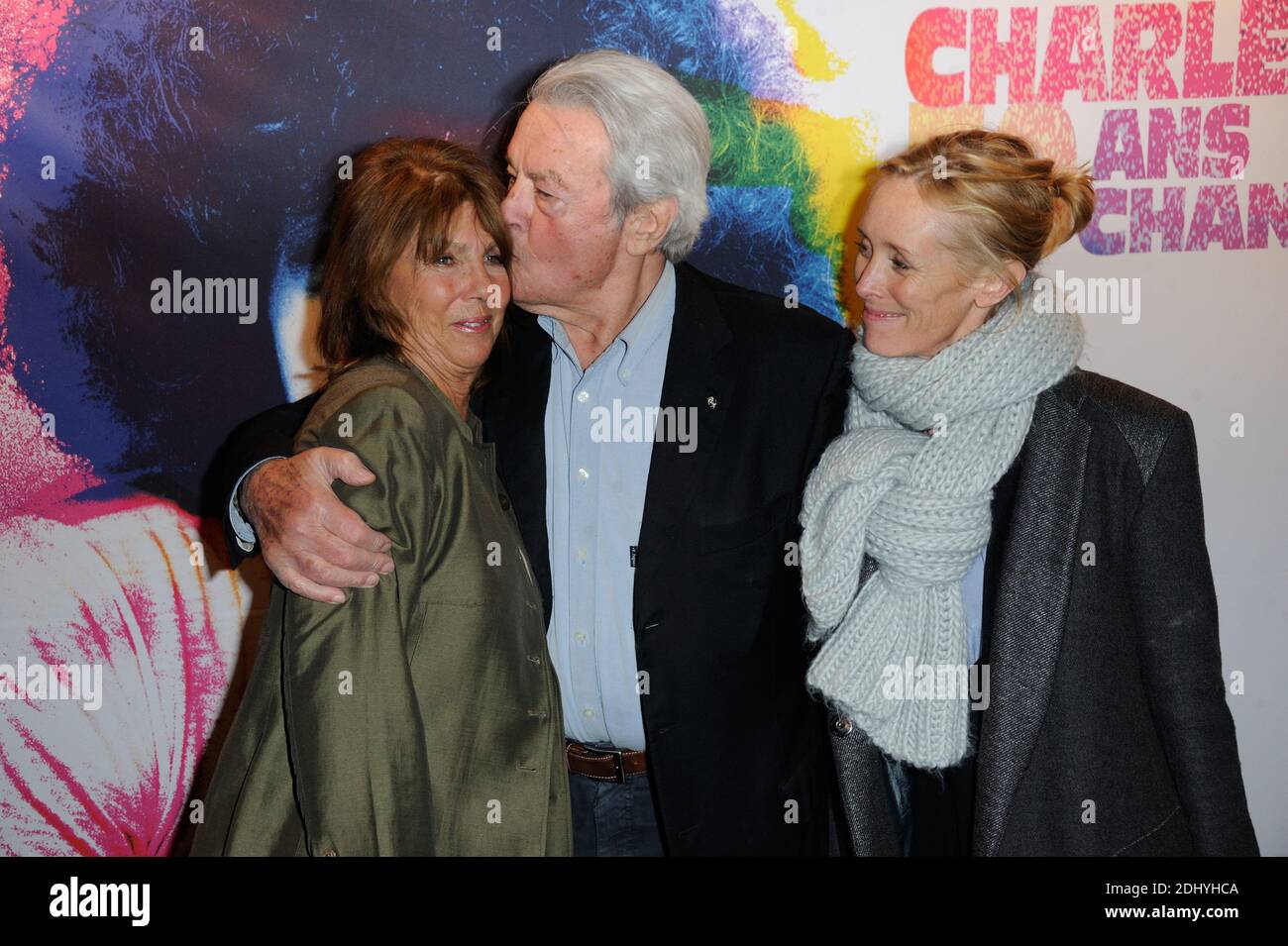 Laurence Charlebois, Alain Delon, assistent a la representation VIP de ...