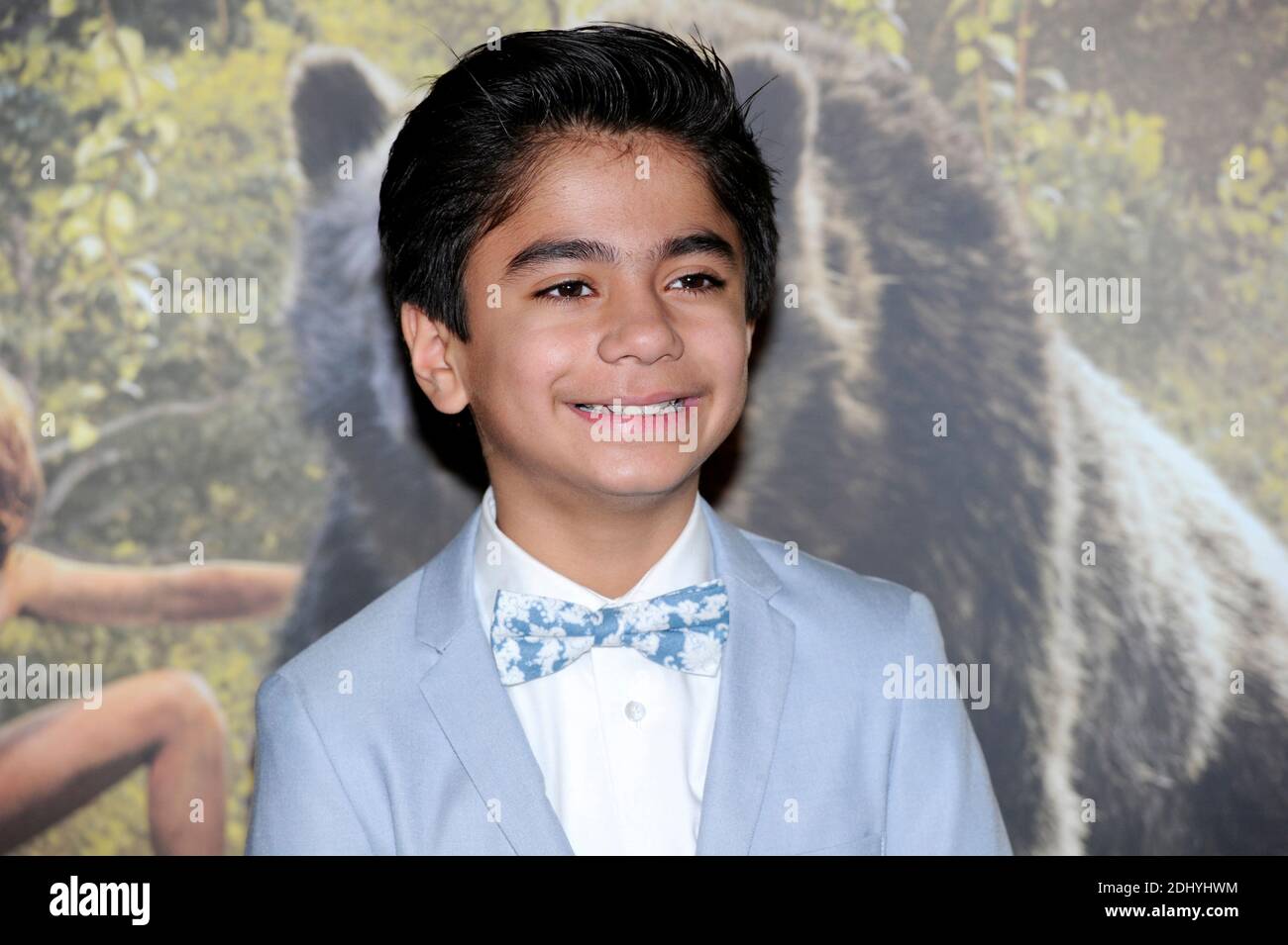 Neel Sethi (Mowgli) lors de l'avant-premiere du film Disney 'Le Livre ...
