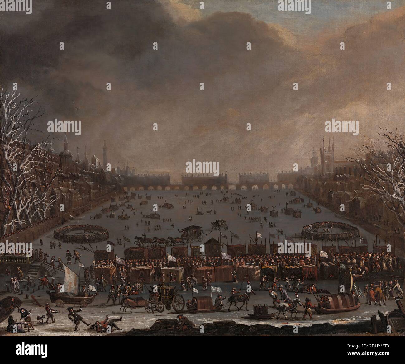 Frost fair thames hi-res stock photography and images - Alamy