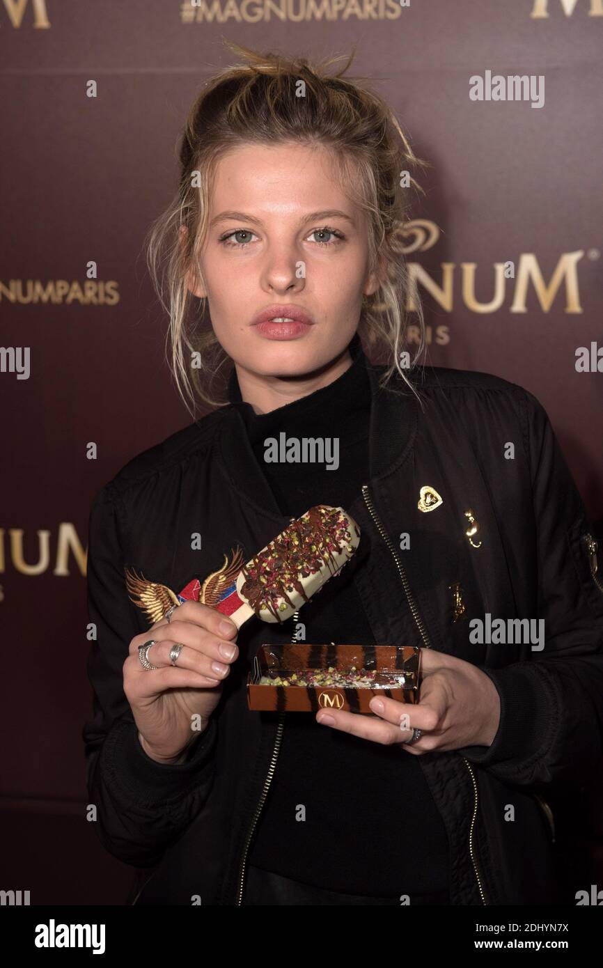 Mylène Manin assiste a l'inauguration du Concept Store Magnum a Paris ...