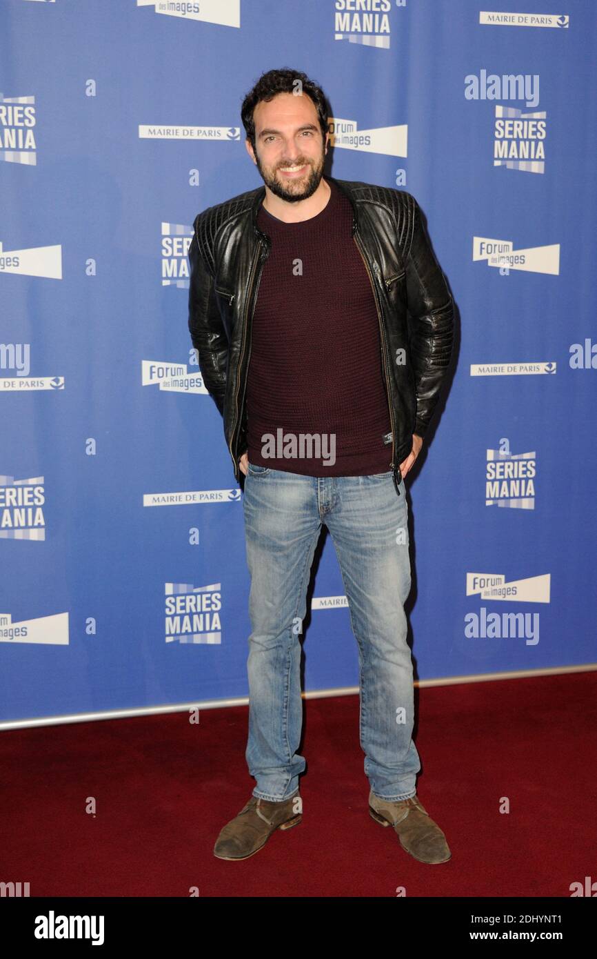David Mora assiste a la ceremonie d'ouverture du 7eme festival Series ...