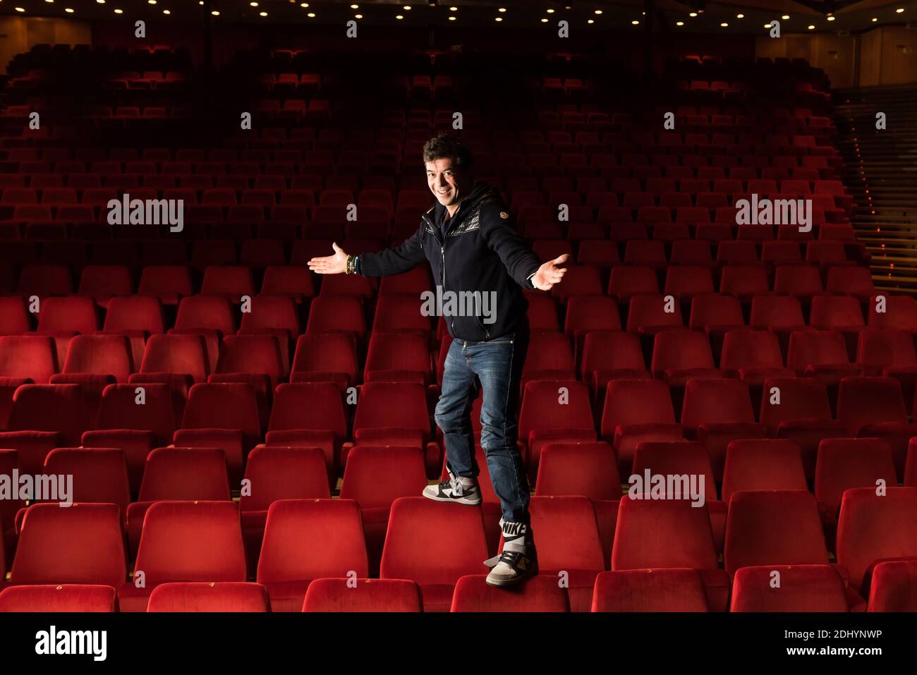 Stephane Plaza posing during a photo session in Geneva, Switzerland on ...