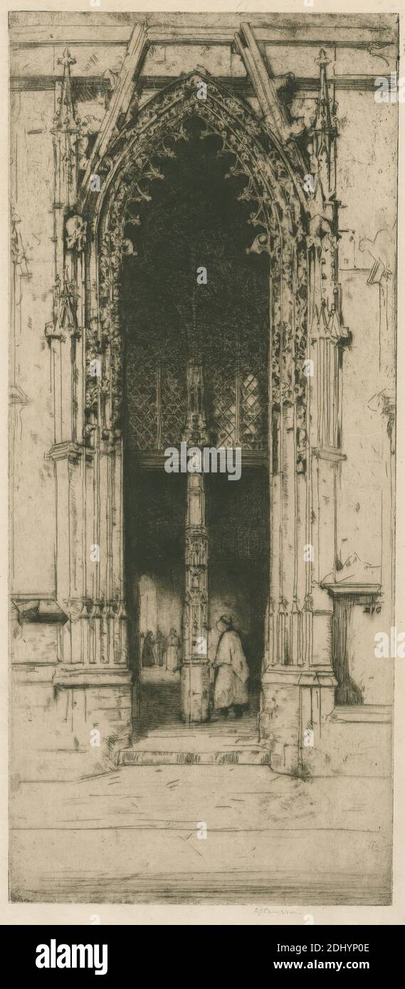 The North Porch, Harfleur, Sir David Young Cameron, 1865–1945, British ...