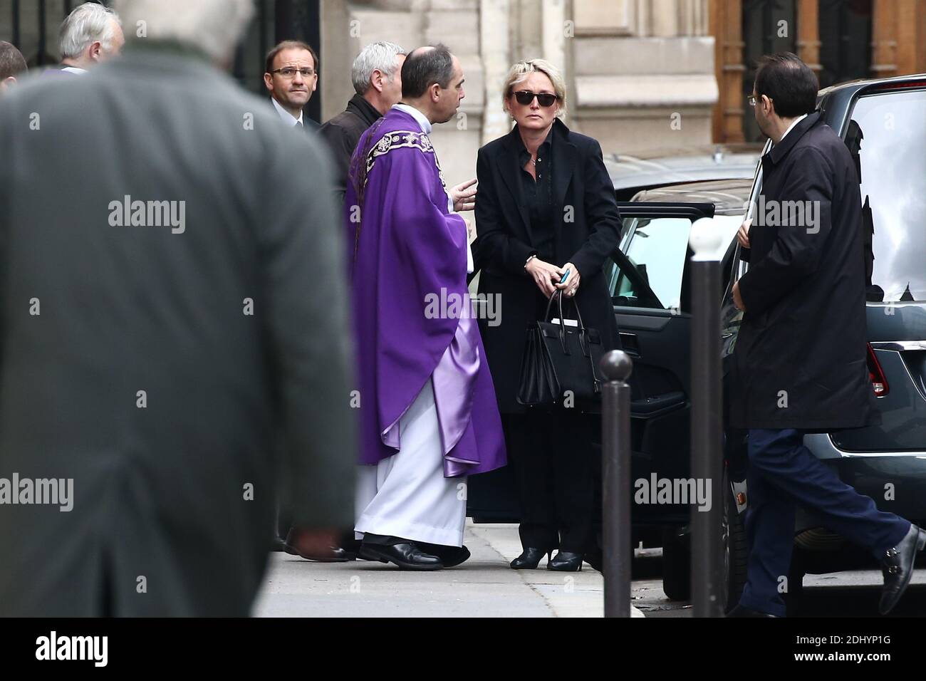 Claude Chirac at the funeral of Laurence Chirac (elder daughter of ...