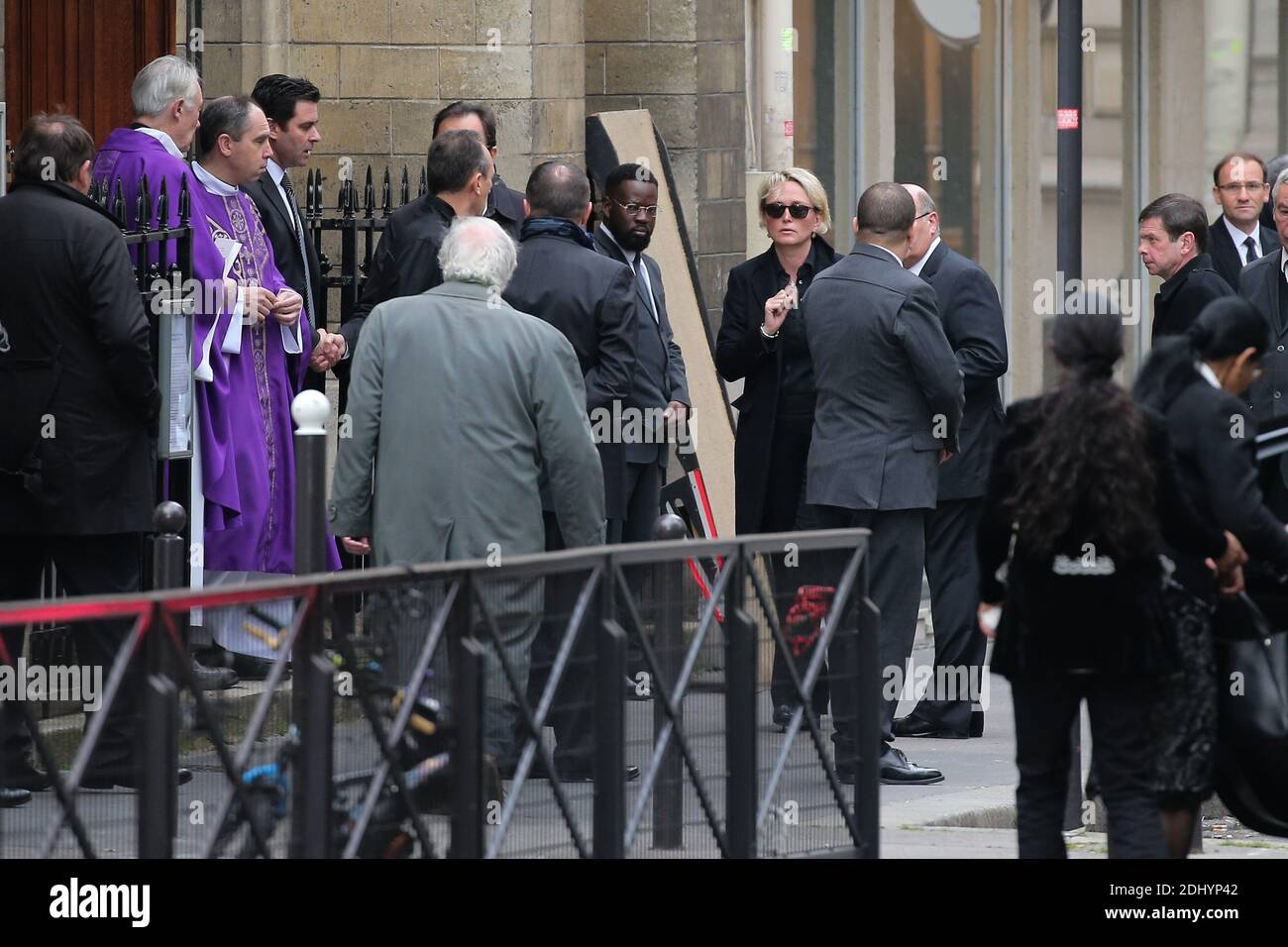 Claude Chirac at the funeral of Laurence Chirac (elder daughter of ...