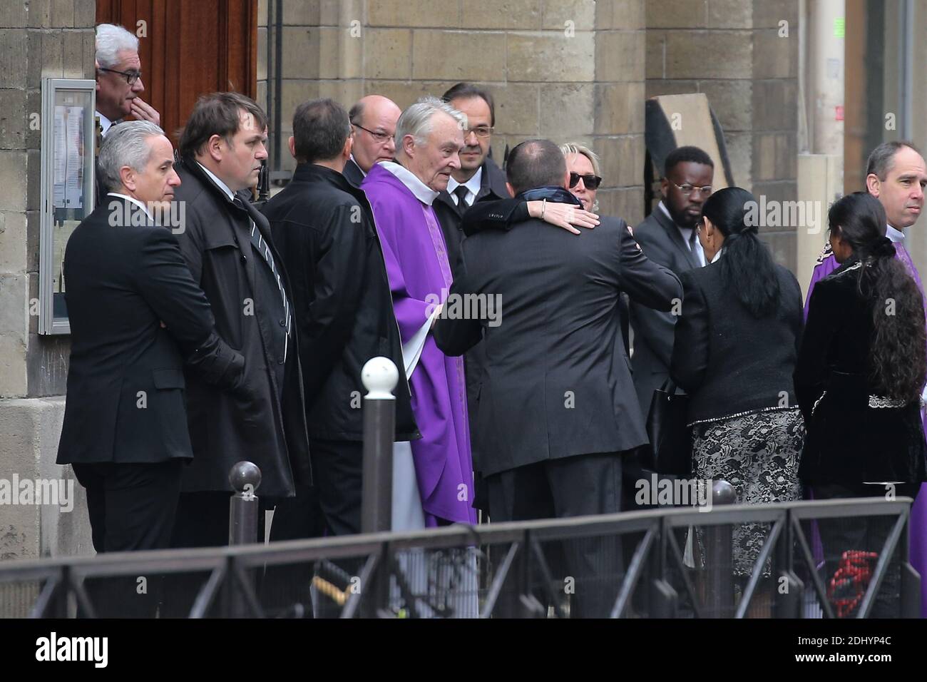Claude Chirac at the funeral of Laurence Chirac (elder daughter of ...