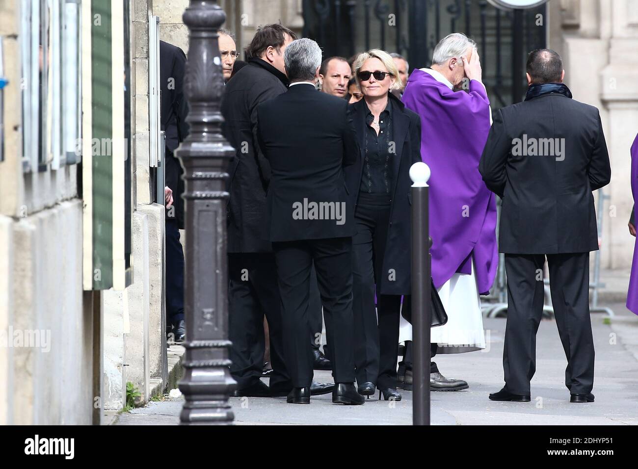 Claude Chirac at the funeral of Laurence Chirac (elder daughter of ...