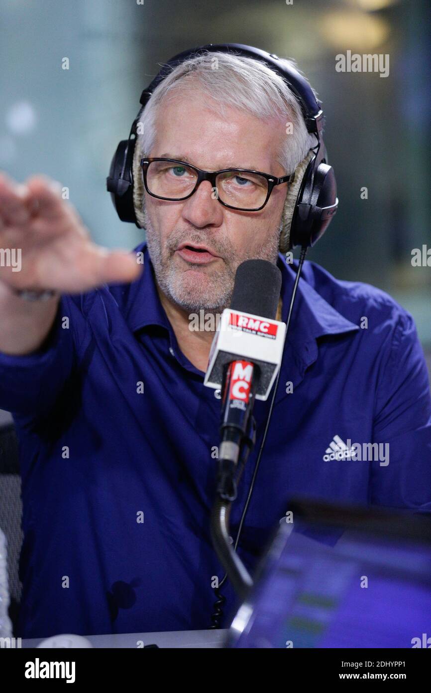 EXCLUSIVE. Jacques Monclar pictured speaking in the RMC Radio studio on ...