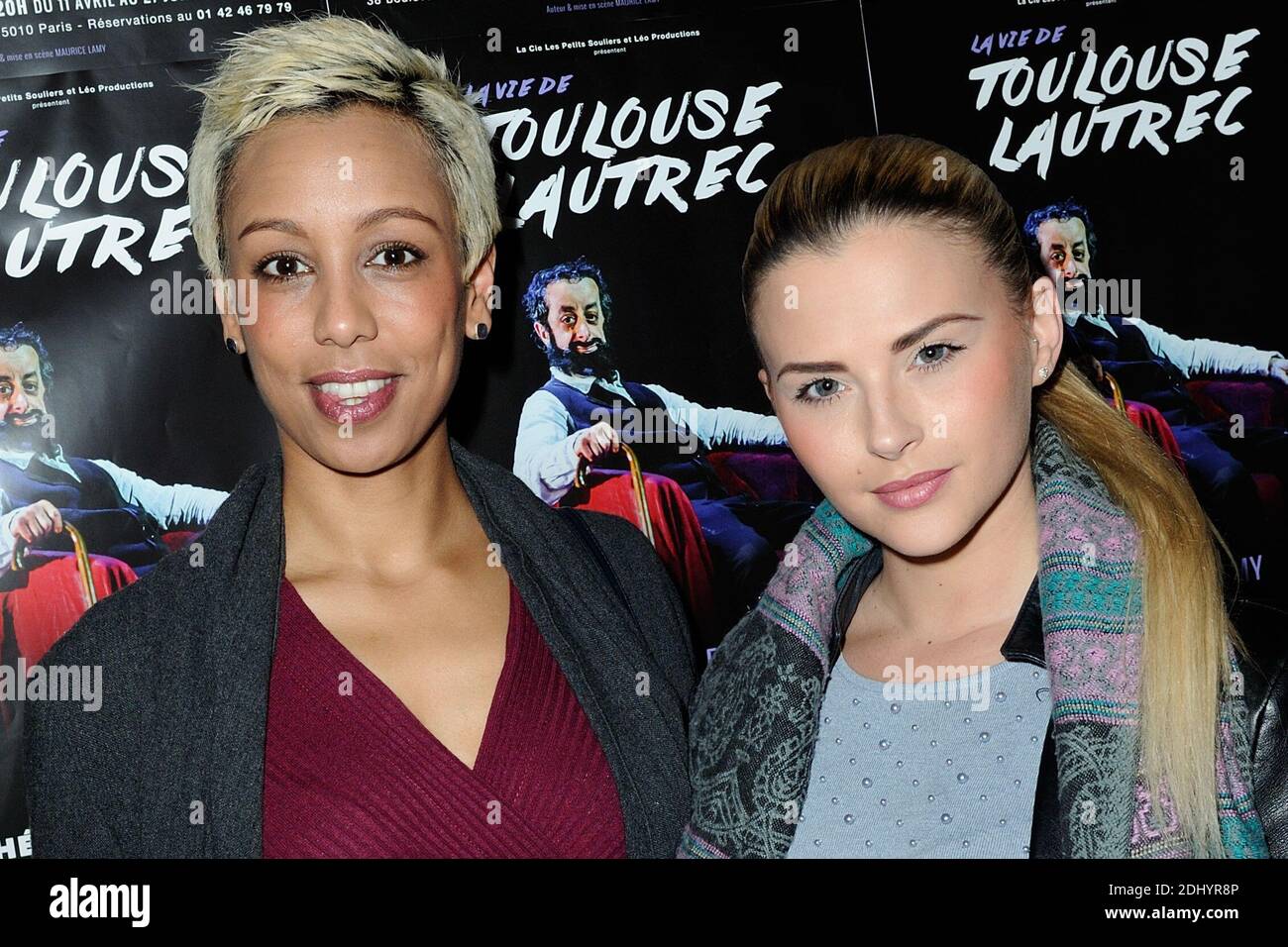 DJ Ayane et Bella (Kelly Vedovelli) assistent a la Generale de la piece ...