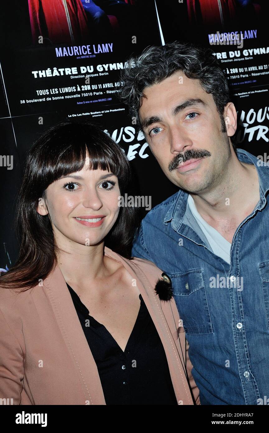 Anais Tellenne et Amaury Chabauty assistent a la Generale de la piece ...