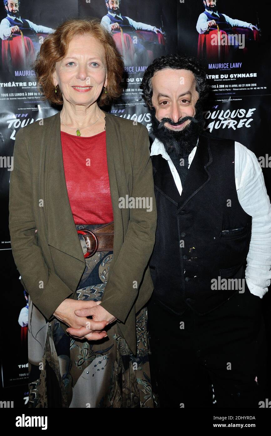 Isa Mercure et Maurice Lamy assistent a la Generale de la piece ...