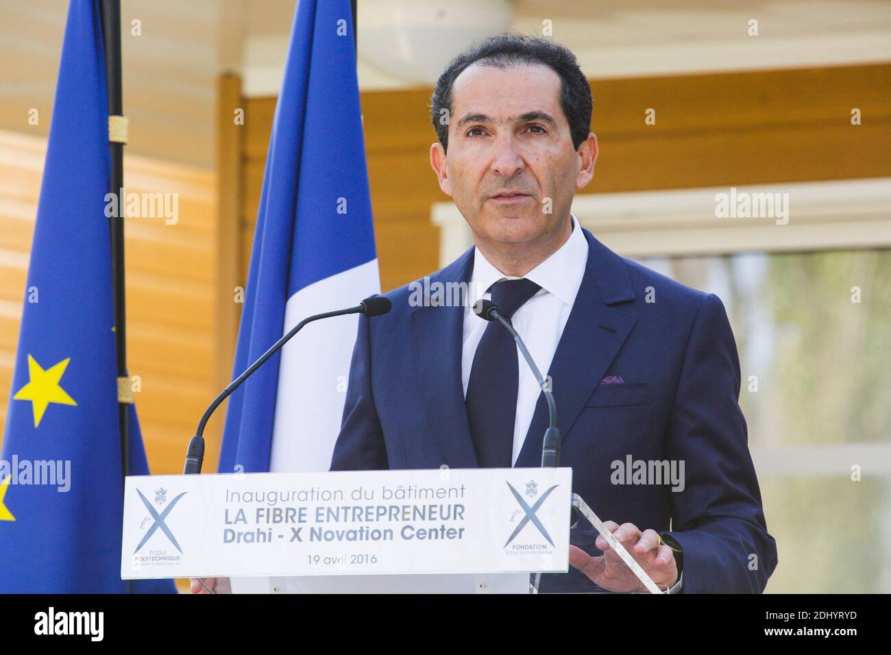 Altice founder and CEO Patrick Drahi at the inauguration of new ...