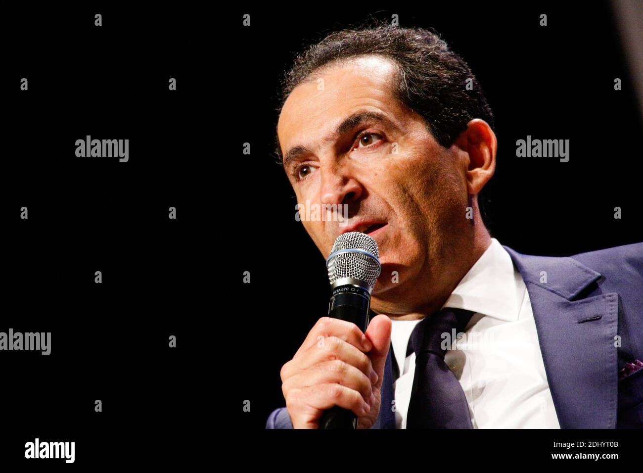 Altice founder and CEO Patrick Drahi at the inauguration of new ...