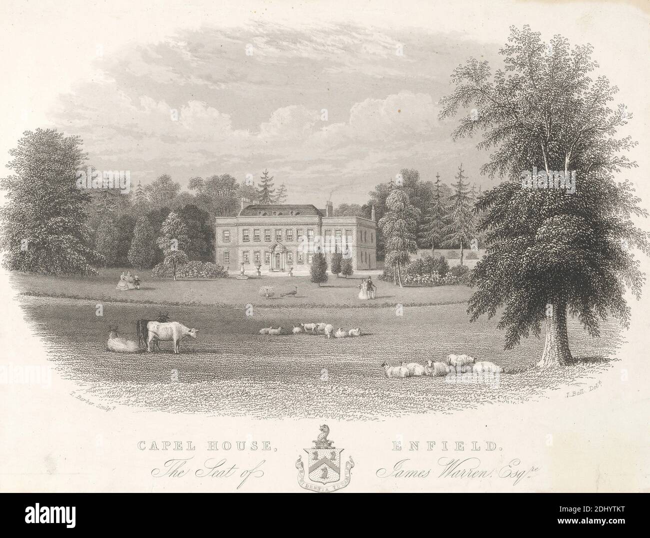 Capel House Enfield Outer Suburb - North, Thomas Barber, ca. 1768–1843 ...