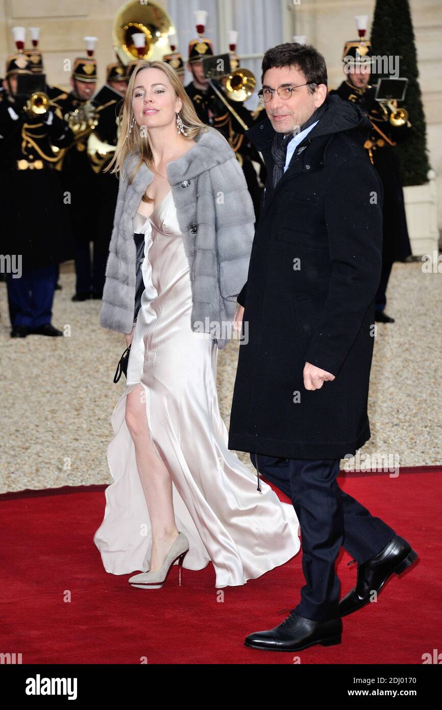 Melissa George and Jean-David Blanc attending the state dinner given in ...