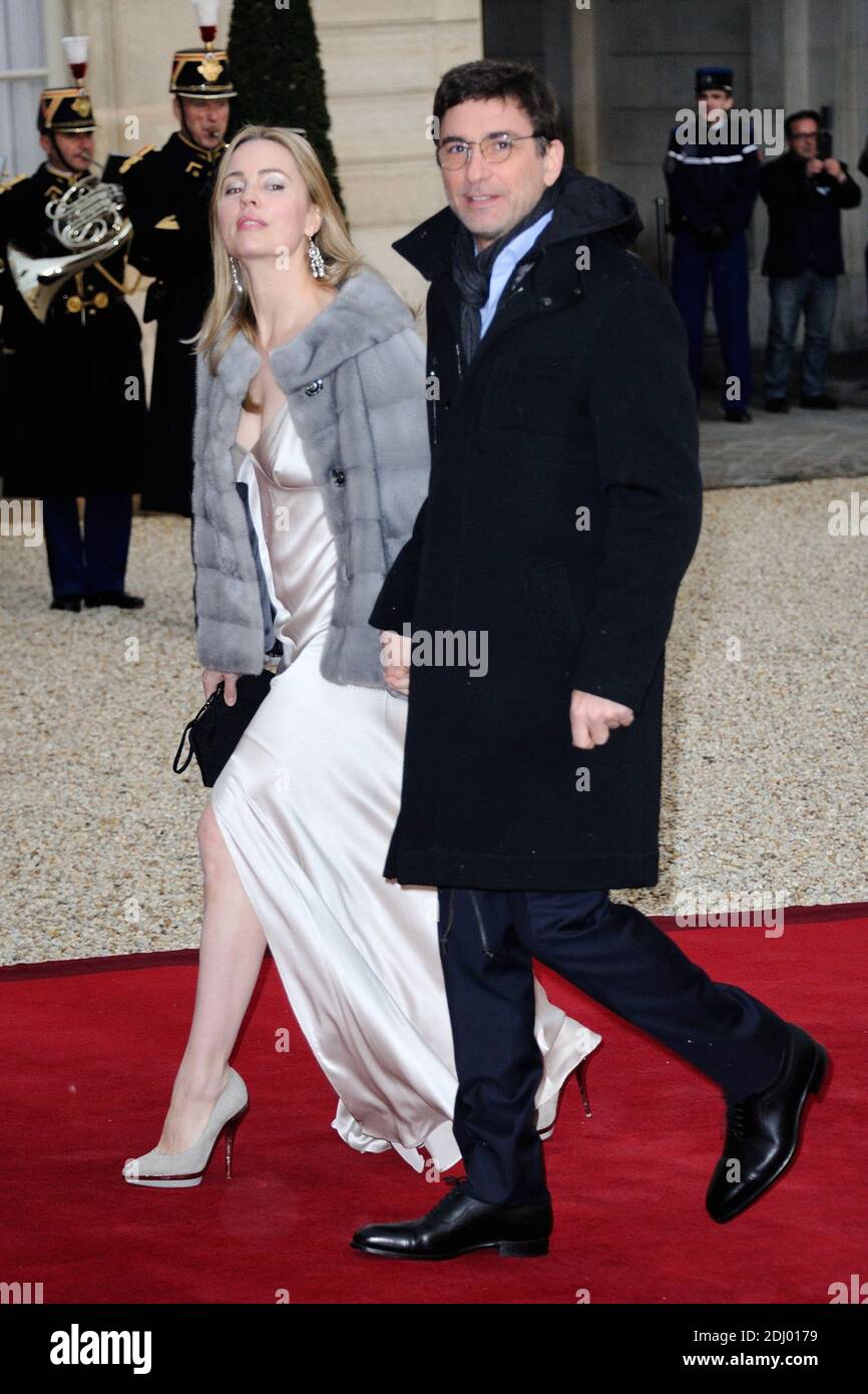 Melissa George and Jean-David Blanc attending the state dinner given in ...