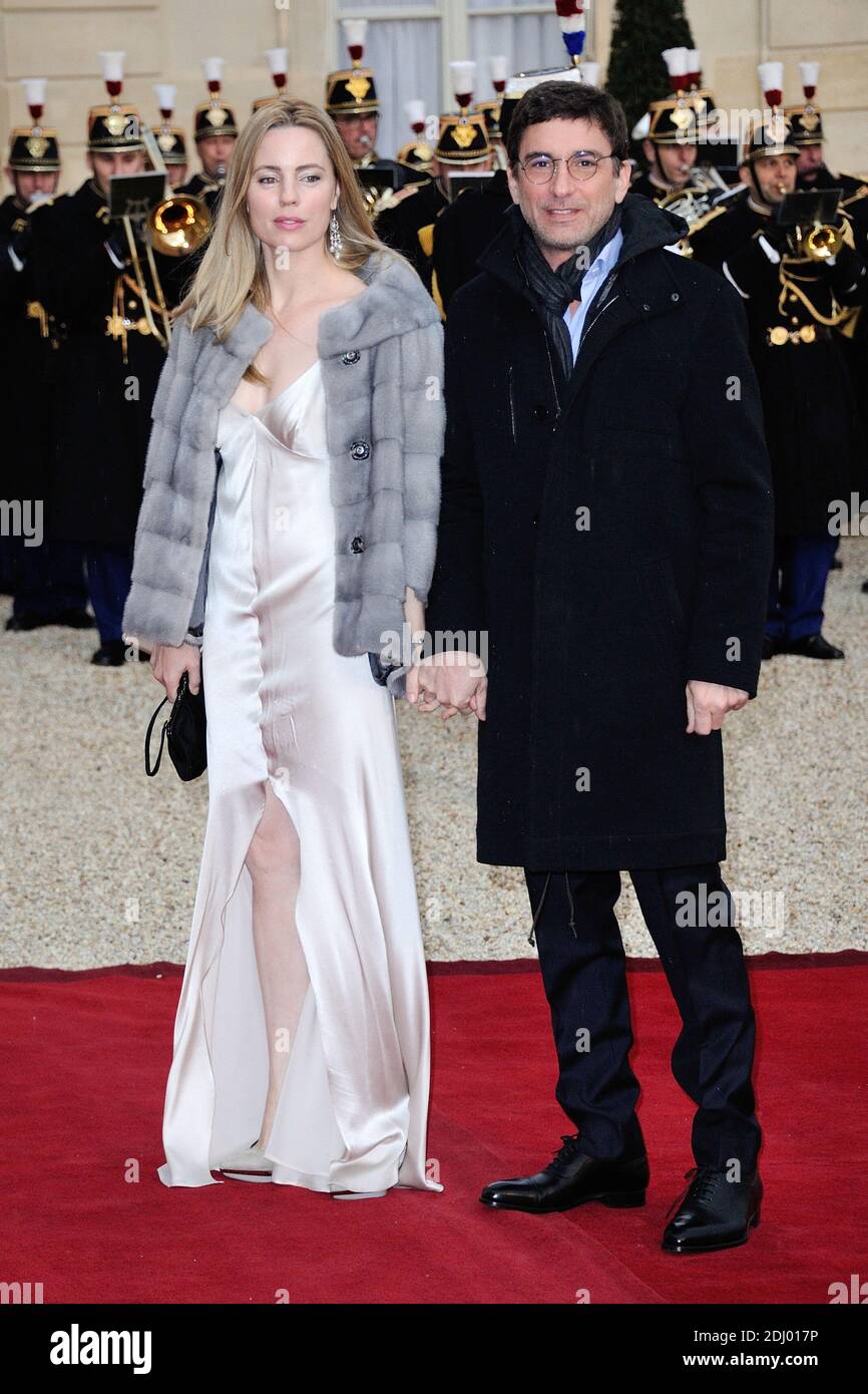 Melissa George and Jean-David Blanc attending the state dinner given in ...