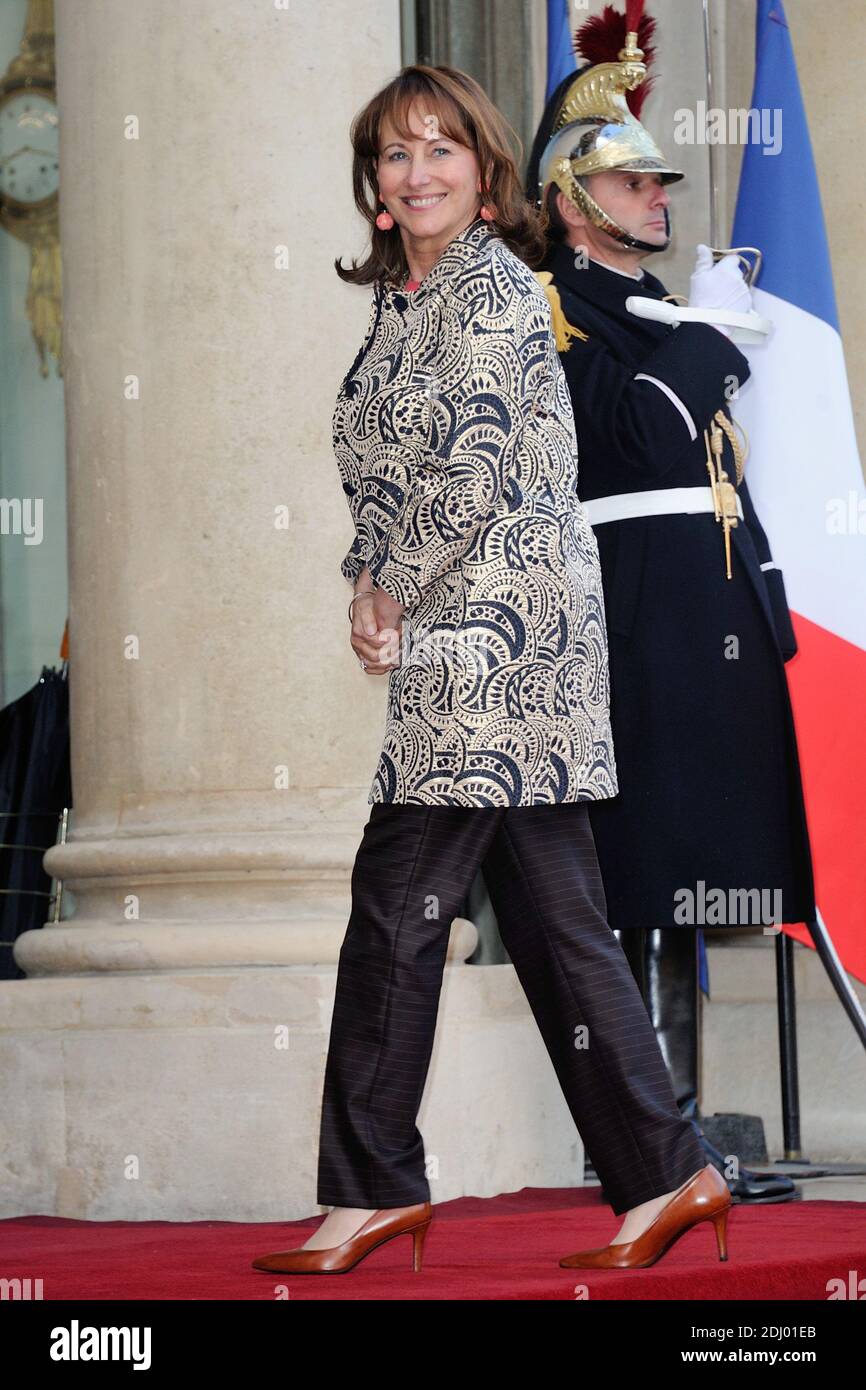 Segolene Royal attending the state dinner given in honor of Sir Peter ...