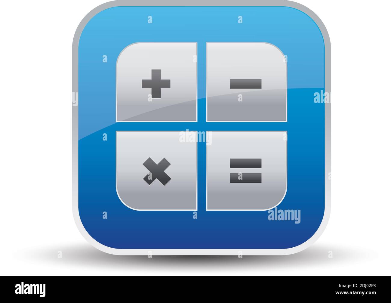 Calculator icon website button hi-res stock photography and images - Alamy