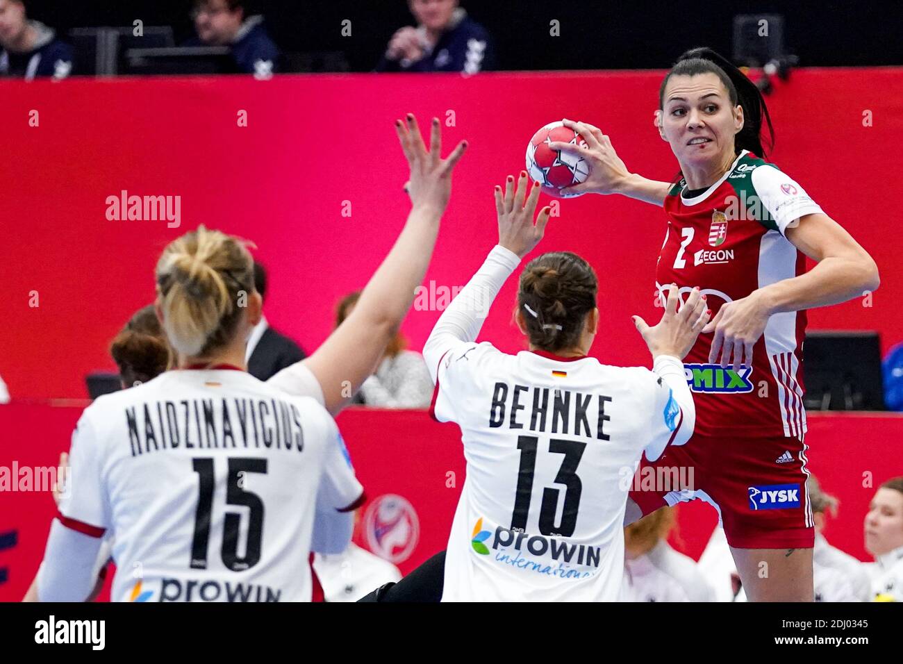 KOLDING, DENMARK - DECEMBER 12: Kim Naidzinavicius of Germany, Julia ... KOLDING, DENMARK - DECEMBER 12: Kim Naidzinavicius of Germany, Julia ...