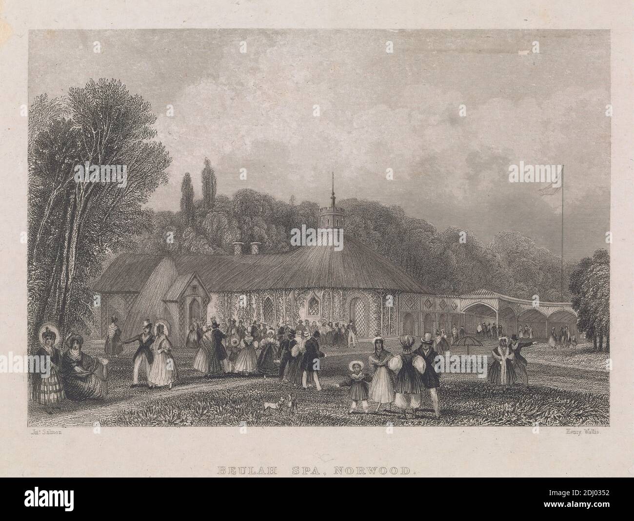 Beulah Spa, Norwood, Print made by Henry Wallis, 1805–1890, British ...