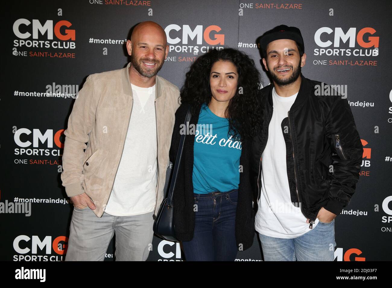 Franck Gastambide, Sabrina Ouazani et Malik Bentalha assistent à l ...