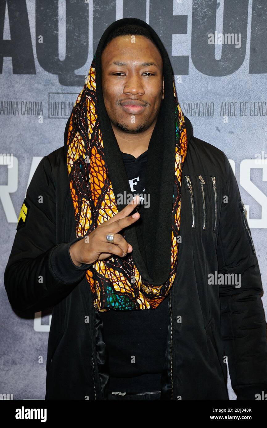 Mokobe assiste a la Premiere du film 'Braqueurs' a l'UGC Cine Cite les ...