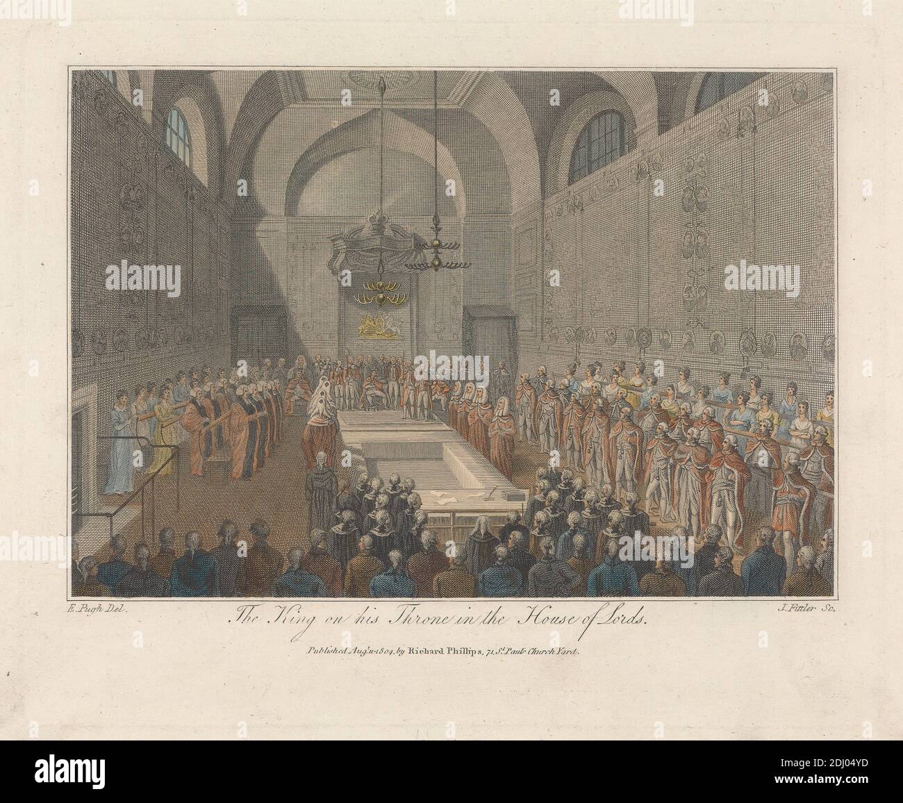 The King on his Throne in the House of Lords, James Fittler, 1758–1835 ...