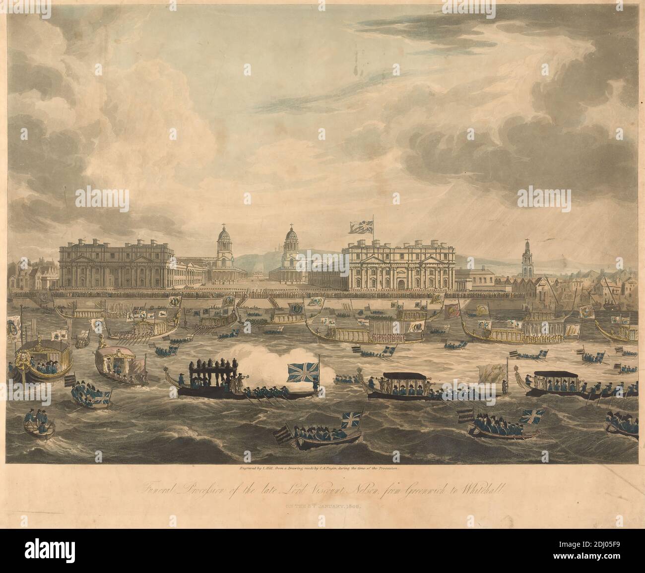 Funeral Procession of the late Lord Viscount Nelson from Greenwich to ...