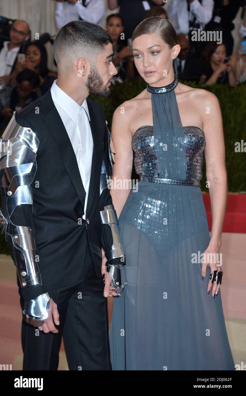 Zayn Malik and Gigi Hadid attend the Manus x Machina: Fashion in an Age ...