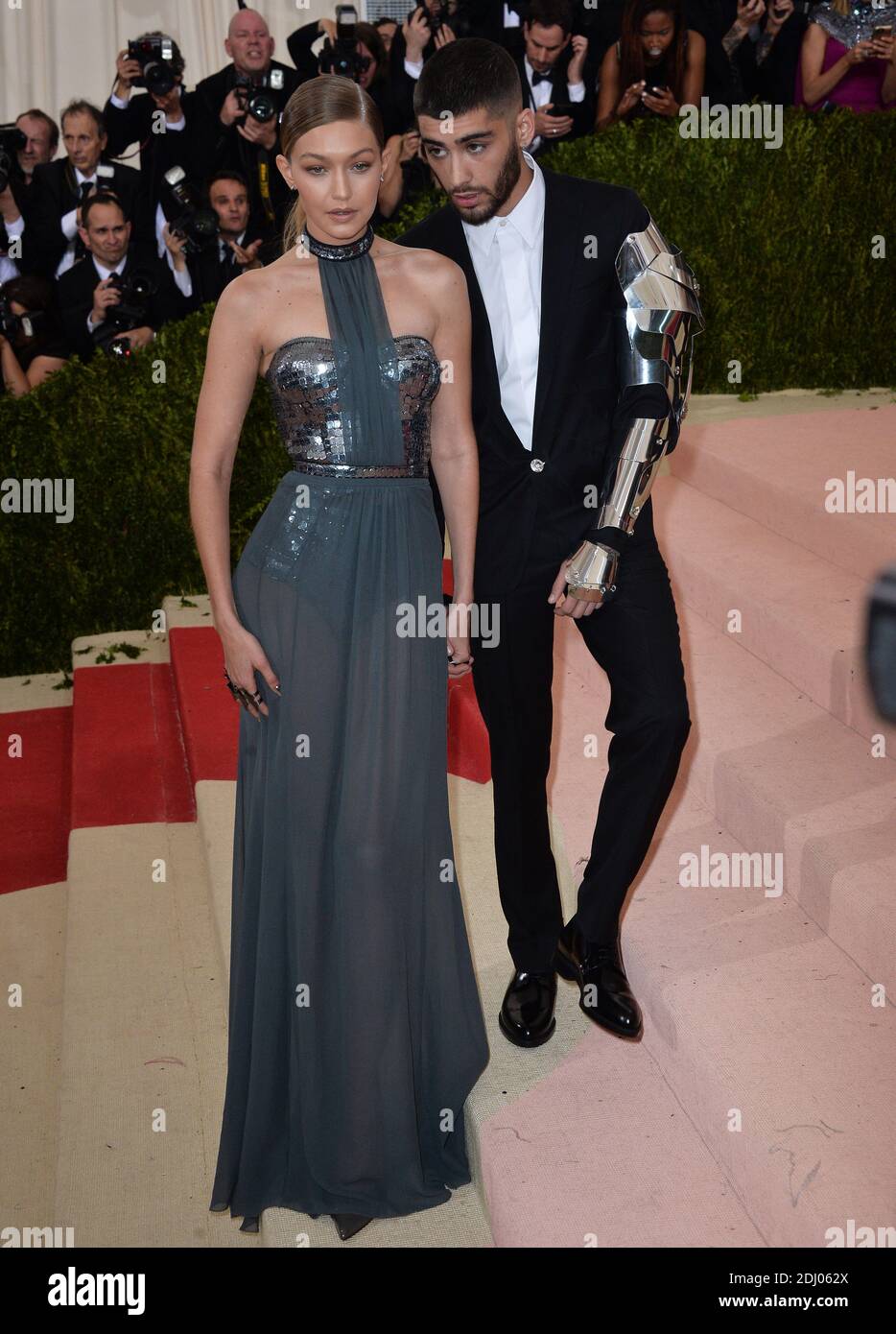 Zayn Malik and Gigi Hadid attend the Manus x Machina: Fashion in an Age ...