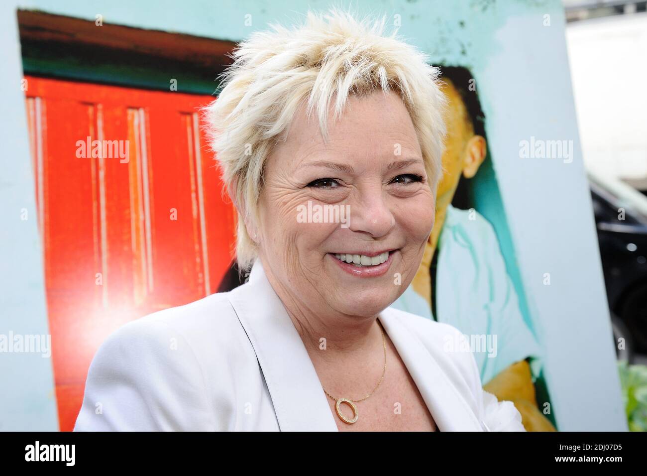 Catherine Salvador (veuve d'Henri Salvador) assiste a l'inauguration de ...