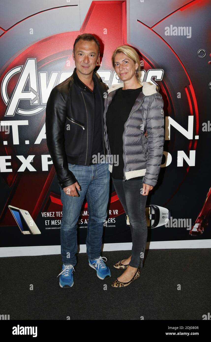 Alexandre Devoise et sa femme lors du vernissage de l'exposition Marvel ...