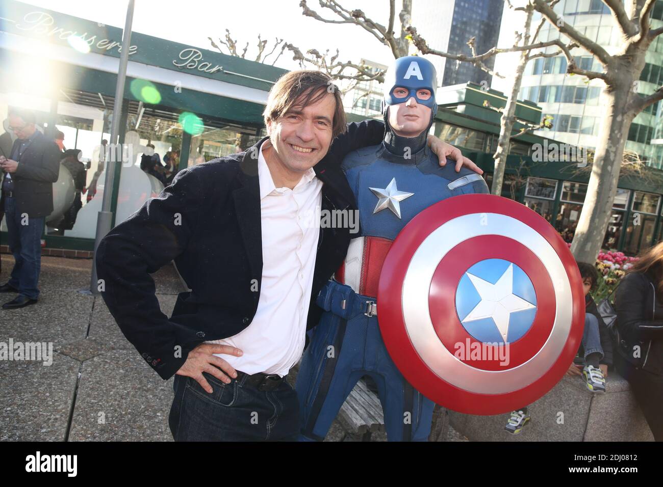Thierry Samitier lors du vernissage de l'exposition Marvel AVENGERS S.T ...