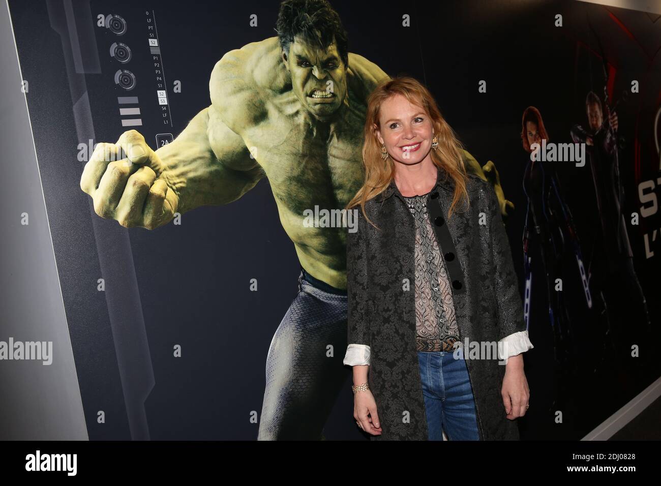 Carole Richert lors du vernissage de l'exposition Marvel AVENGERS S.T.A ...