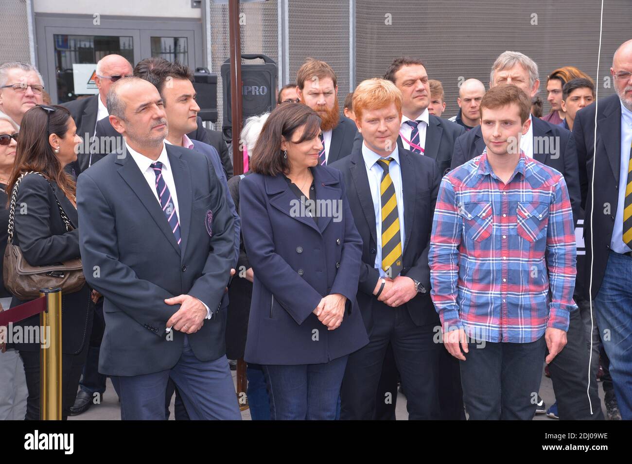 Anne Hidalgo, Maire de Paris, inaugure l'Allee Charles Brennus a Paris ...
