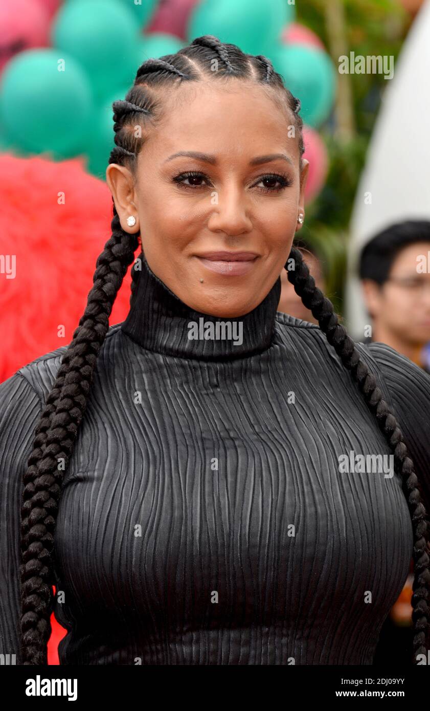 Mel B attends the premiere of Sony Pictures' 'Angry Birds' at Regency ...