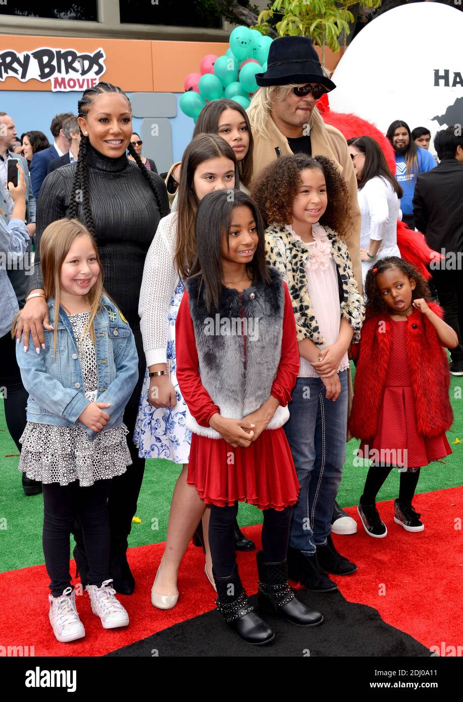 Mel B and Stephen Belafonte attend the premiere of Sony Pictures ...