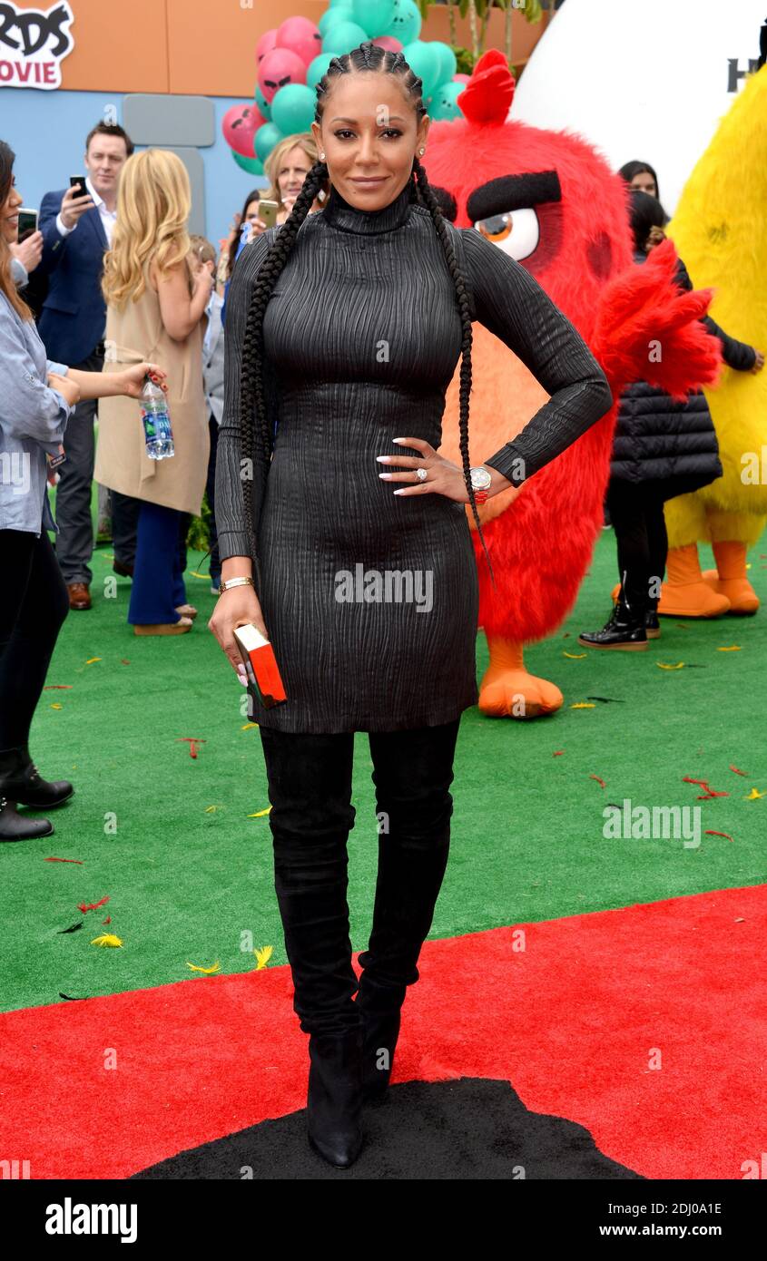 Mel B attends the premiere of Sony Pictures' 'Angry Birds' at Regency ...