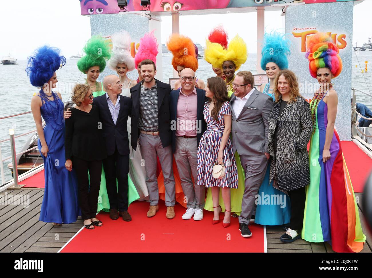 Mireille Soria, Jeffrey Katzenberg, Justin Timberlake, director Mike ...