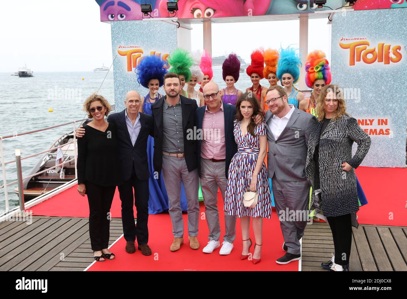 Mireille Soria, Jeffrey Katzenberg, Justin Timberlake, director Mike ...