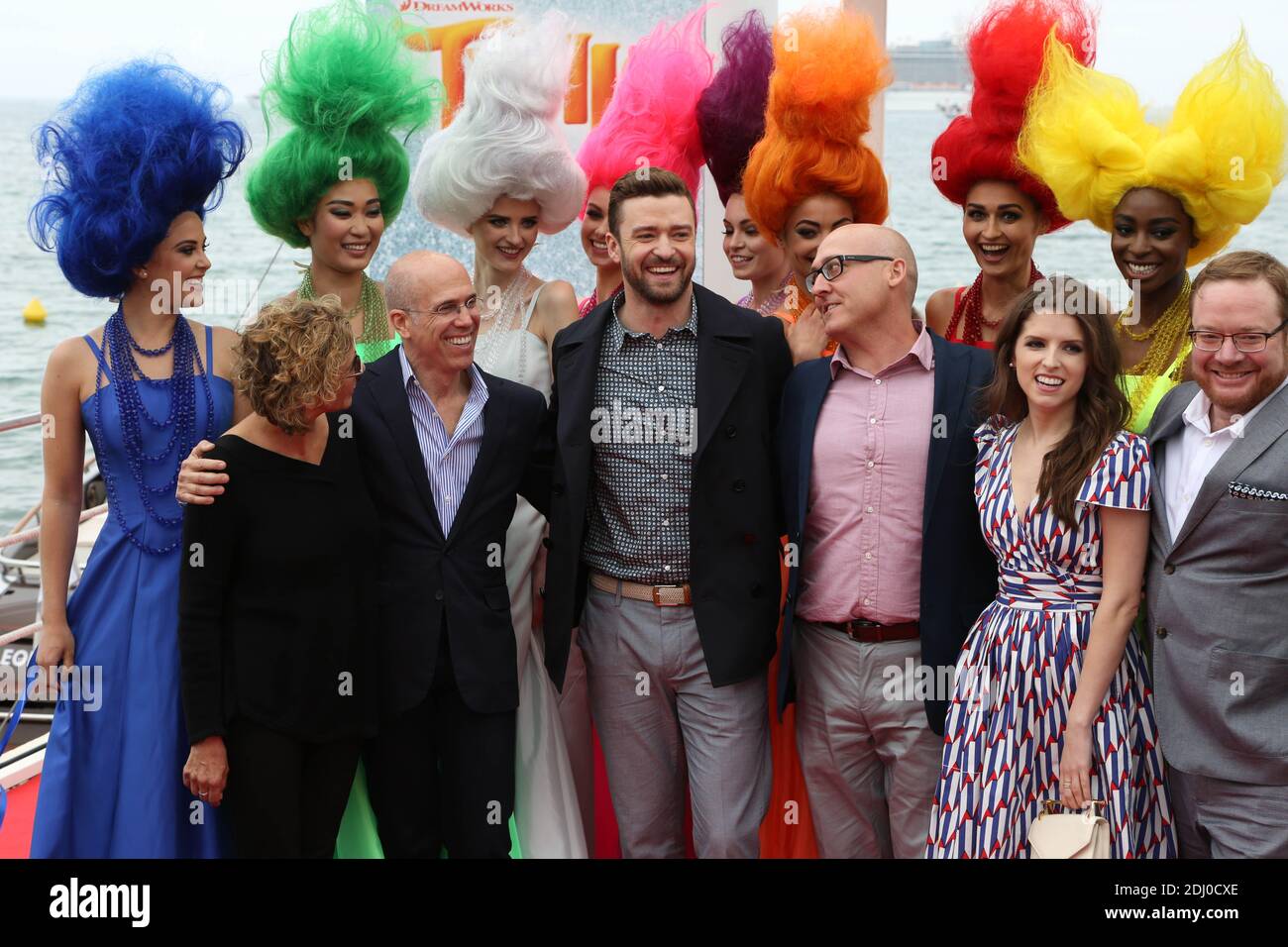Mireille Soria, Jeffrey Katzenberg, Justin Timberlake, director Mike ...